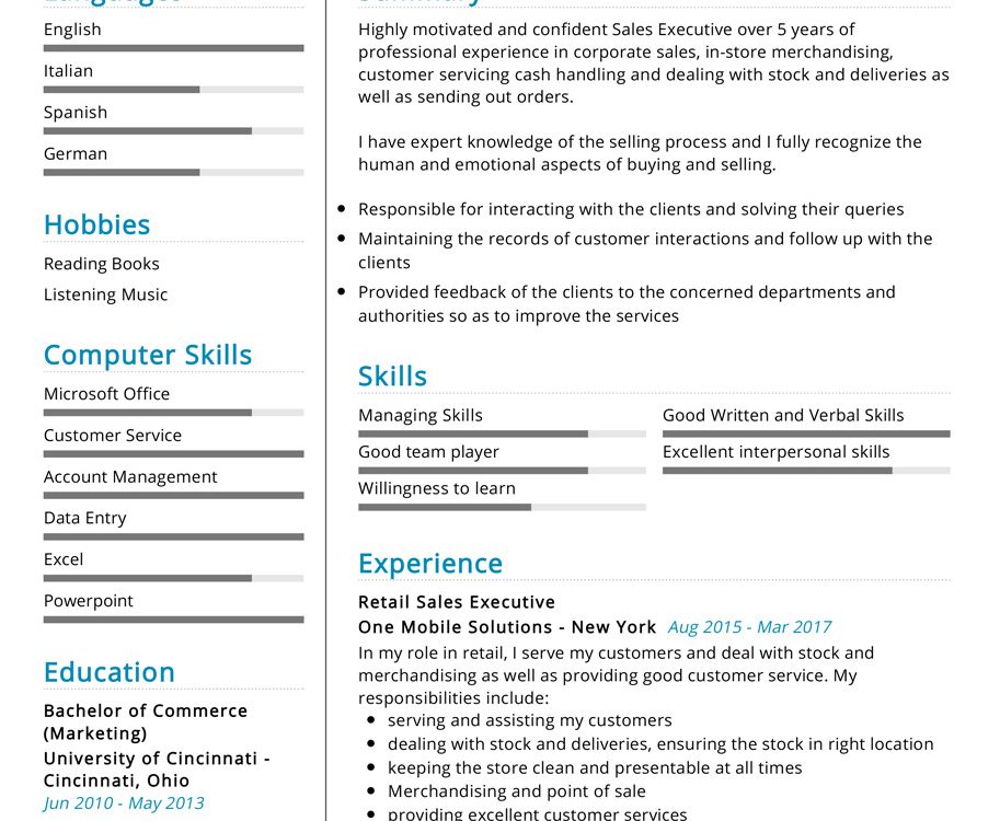 Sales Executive Resume Example 2023 Writing Tips ResumeKraft