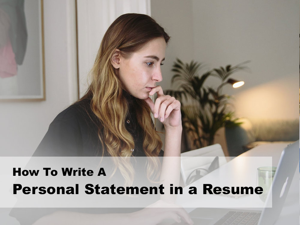 How To Write A Personal Statement In A Resume 2022 ResumeKraft