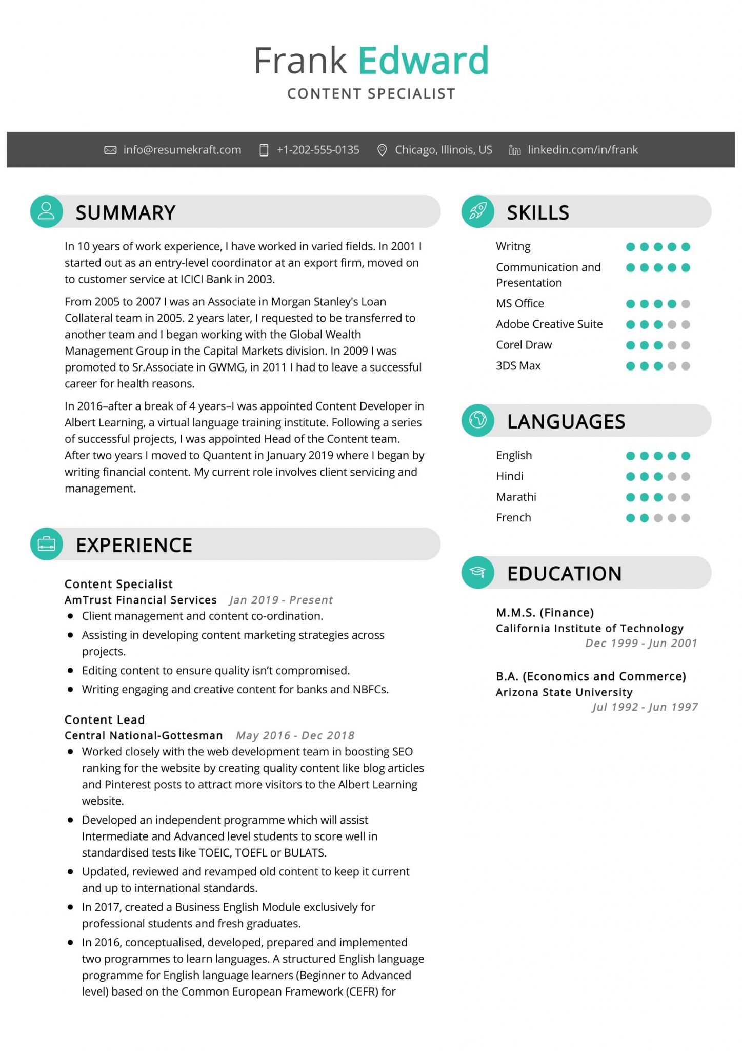 2200+ Professional Resume Samples in 2025 | ResumeKraft