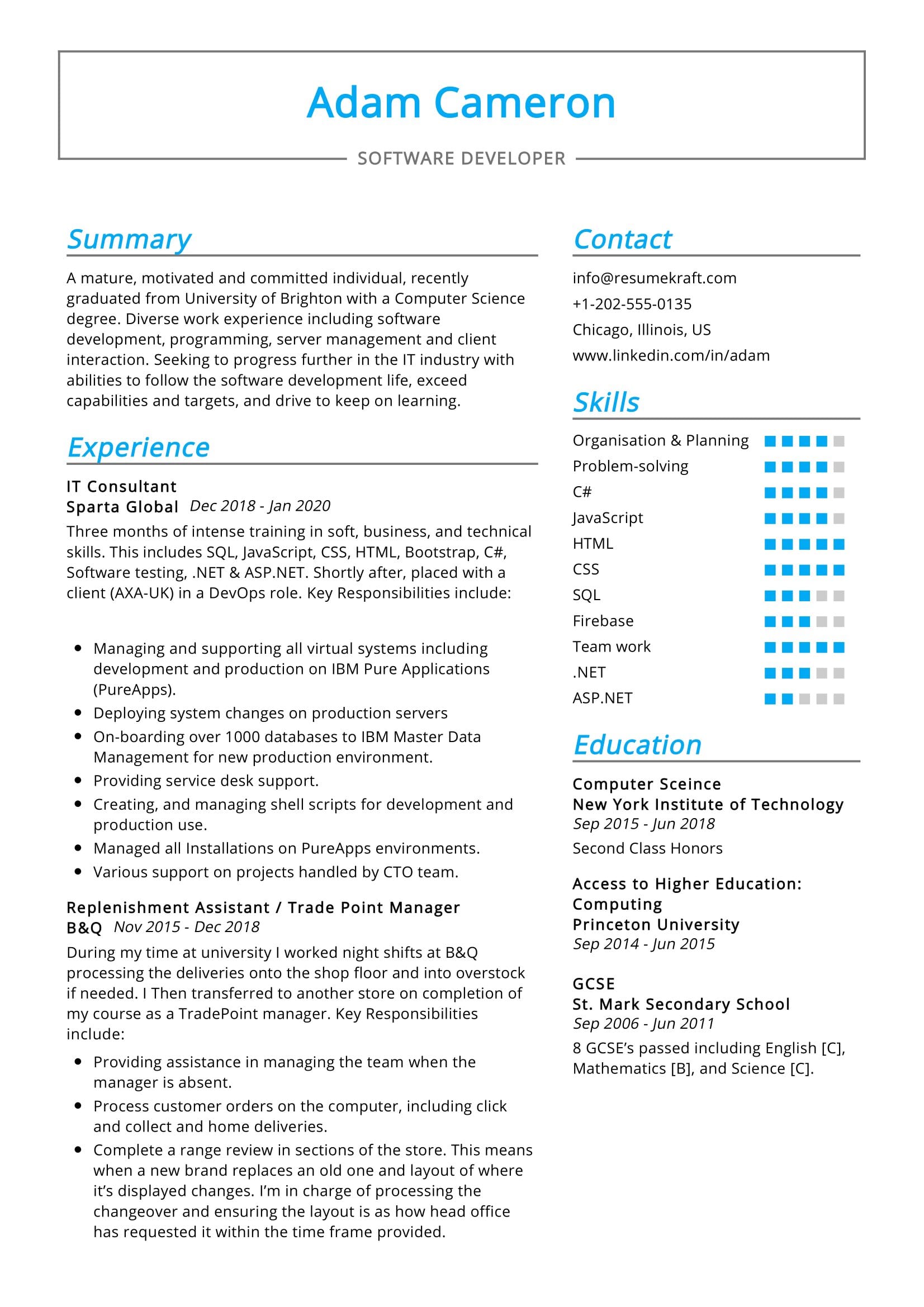 IT Consultant Resume Sample 2023 Writing Tips ResumeKraft