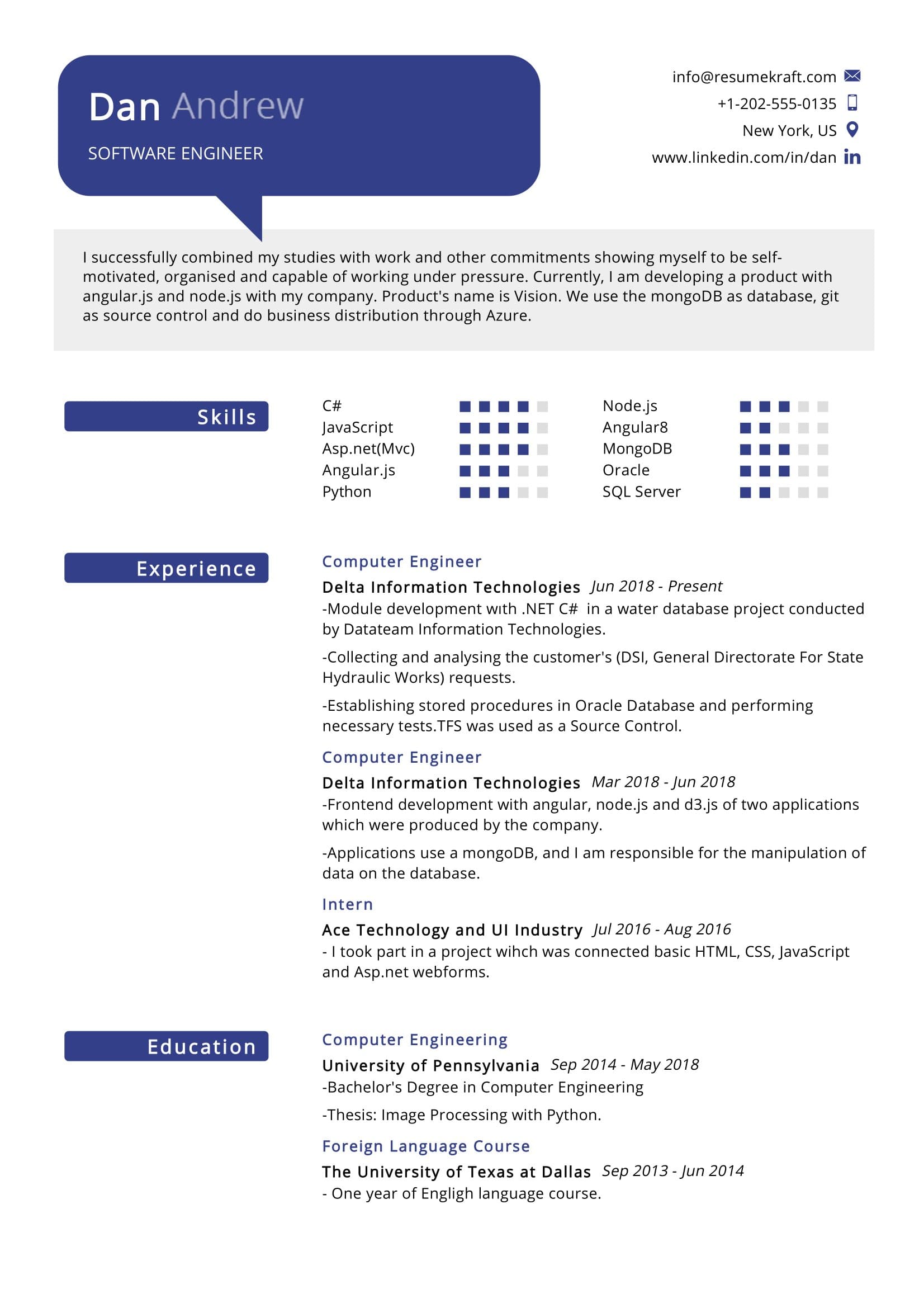Software Engineer Resume Sample 2023 Writing Tips ResumeKraft