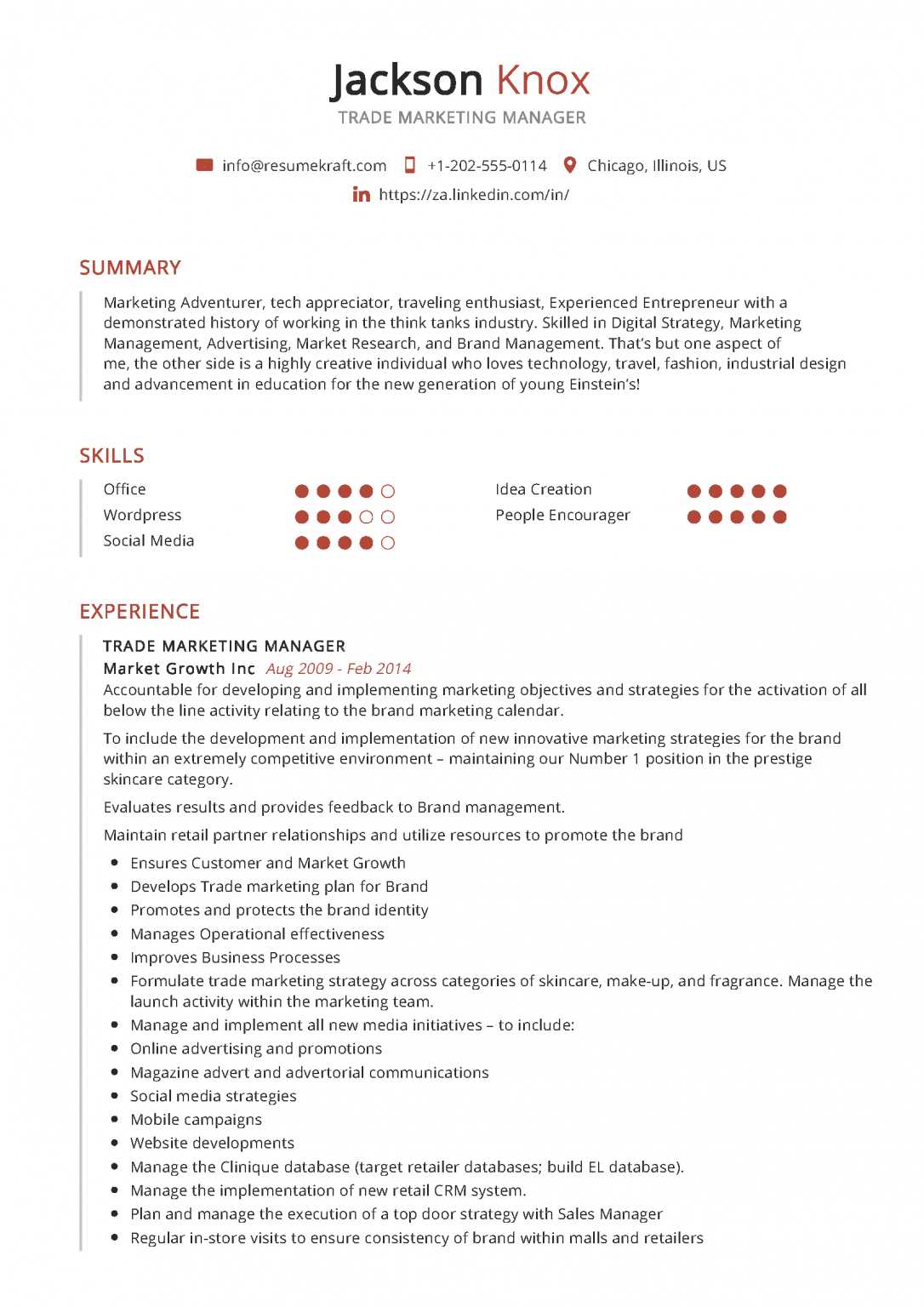 Business Resume Examples - Page 18 of 19 in 2025 - ResumeKraft