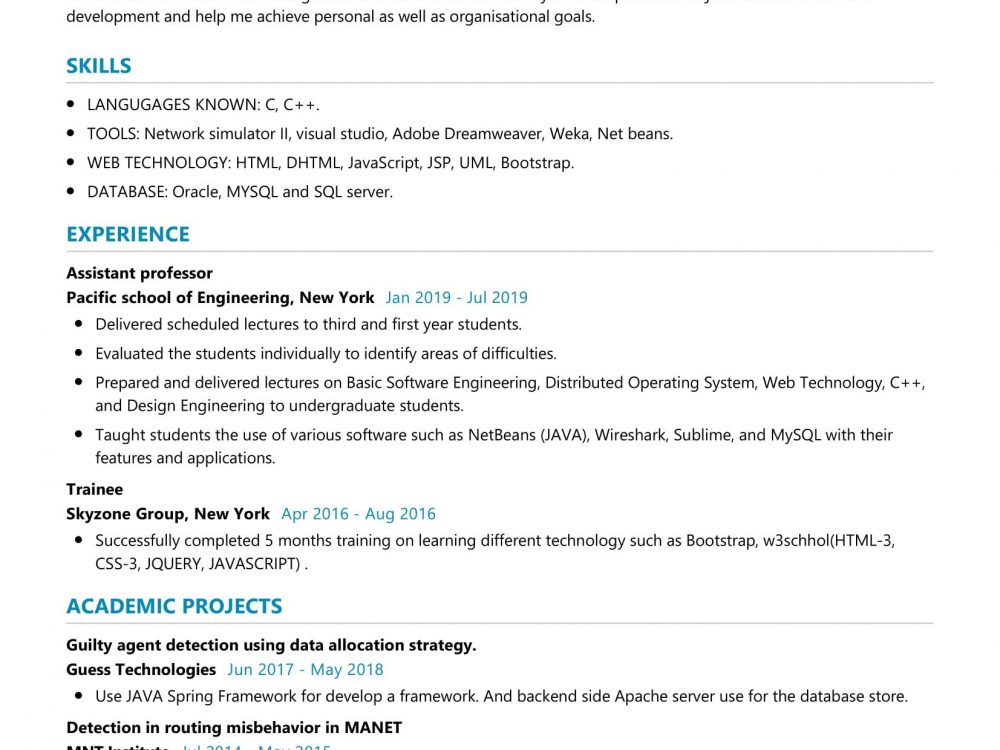 Assistant Professor Resume Sample 2023 Writing Tips ResumeKraft