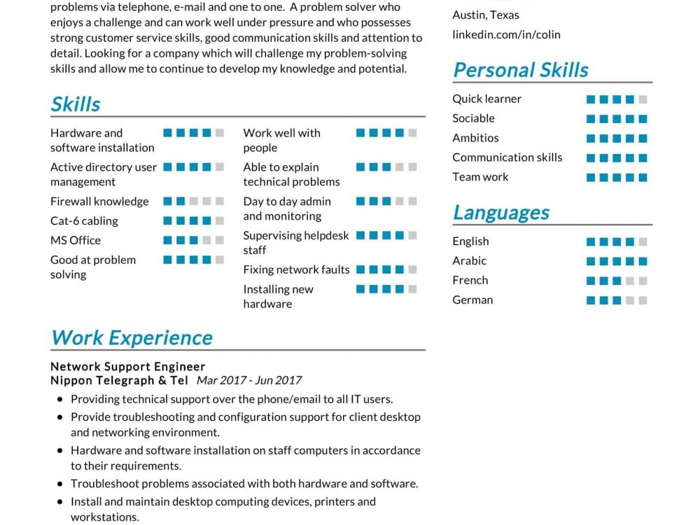 Network Support Engineer Resume Sample 2023 Writing Tips ResumeKraft