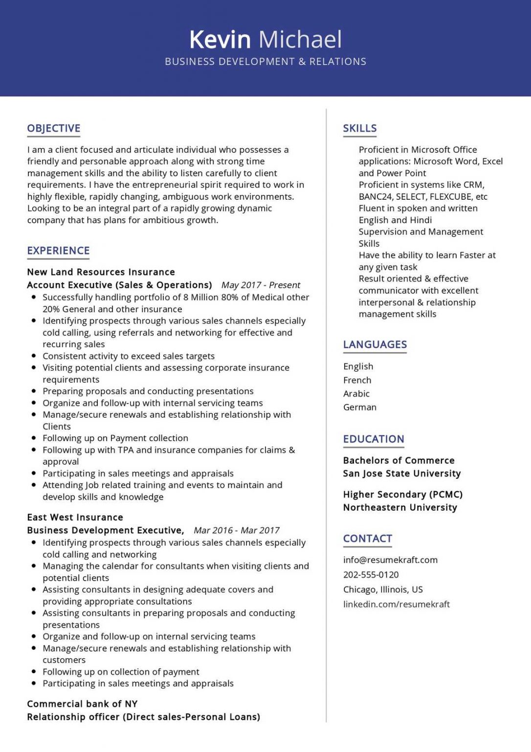 900+ Professional Resume Samples for 2022 | ResumeKraft