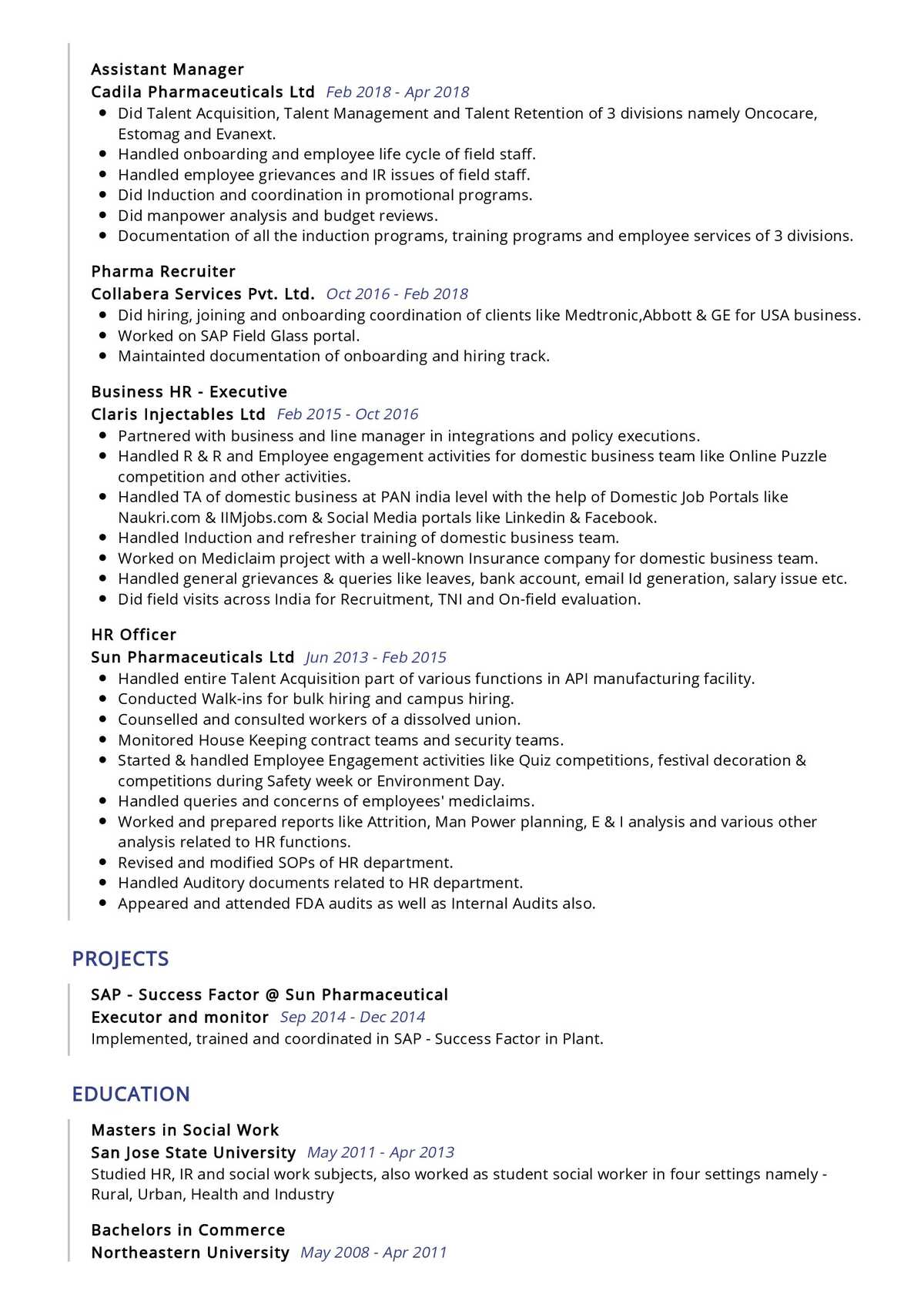 Human Resources Professional Resume Sample In 2024 ResumeKraft