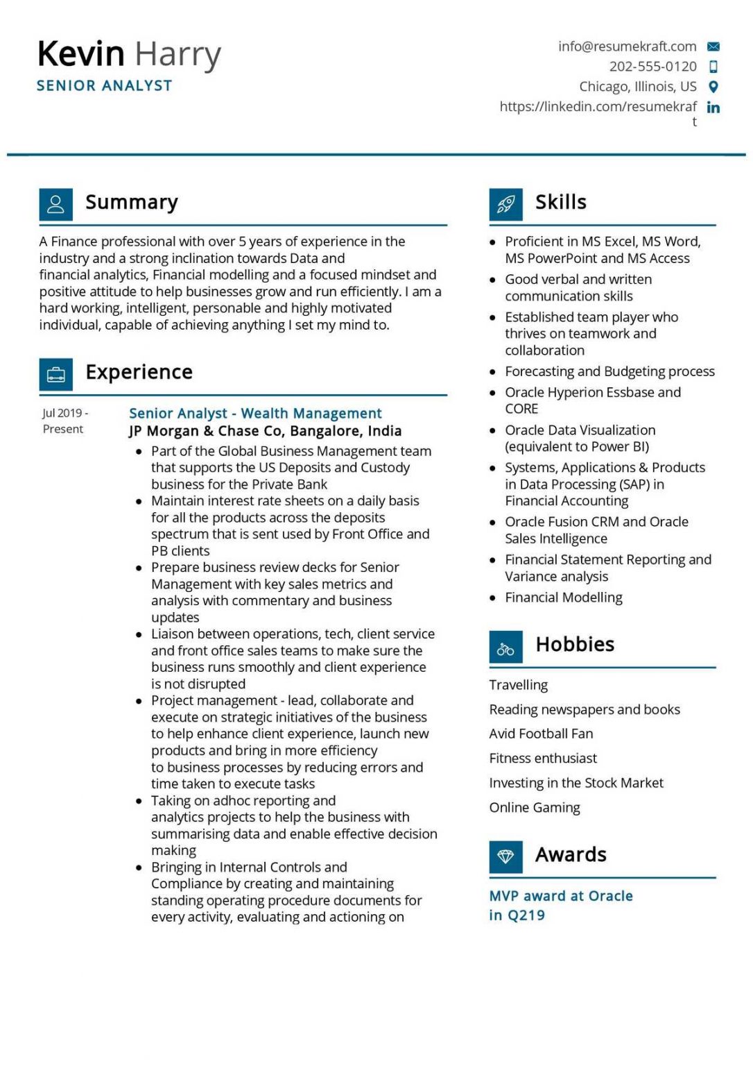 2200+ Professional Resume Samples in 2025 | ResumeKraft
