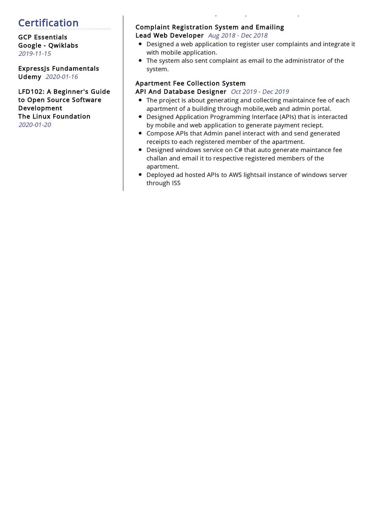 Web Application Developer Resume 2021 Writing Tips