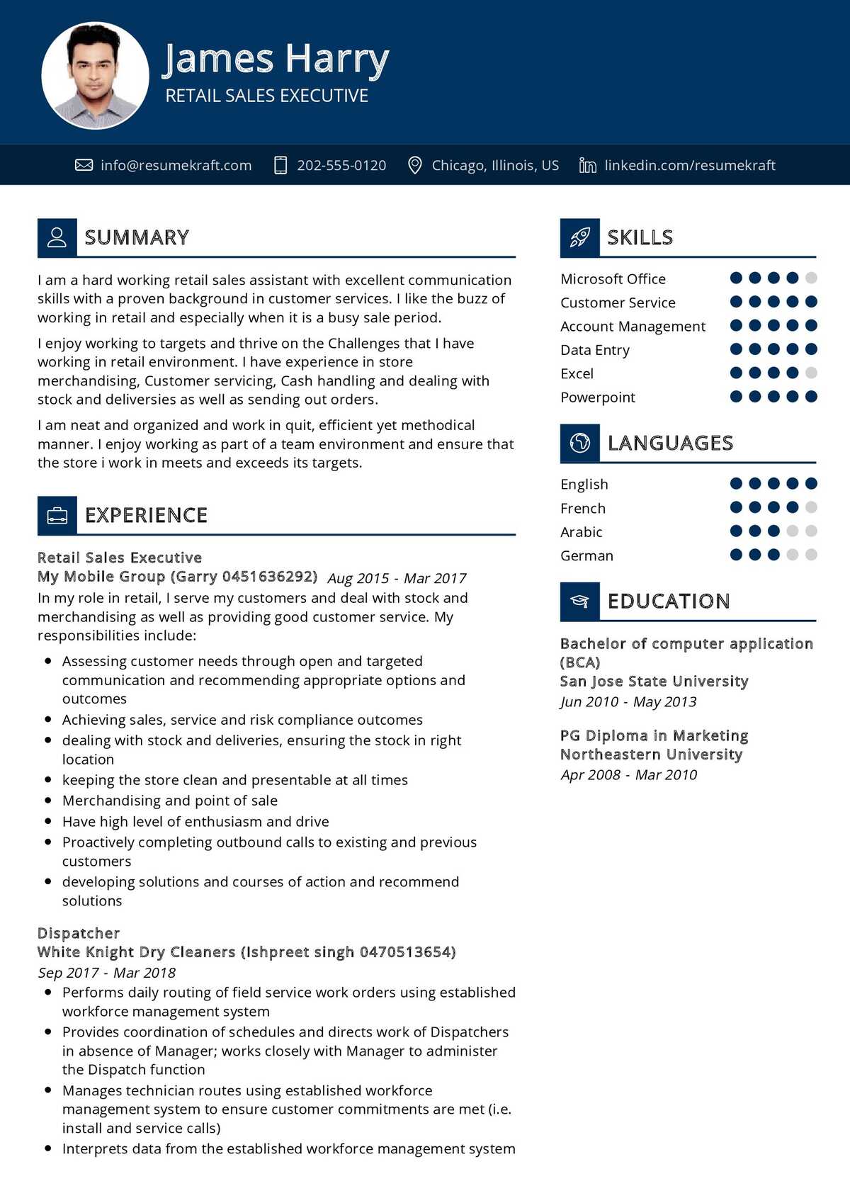 Retail Sales Assistant Resume Sample 2023 Writing Tips ResumeKraft