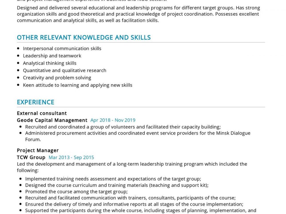 Learning And Development Manager Resume 2021 Writing Guide ResumeKraft