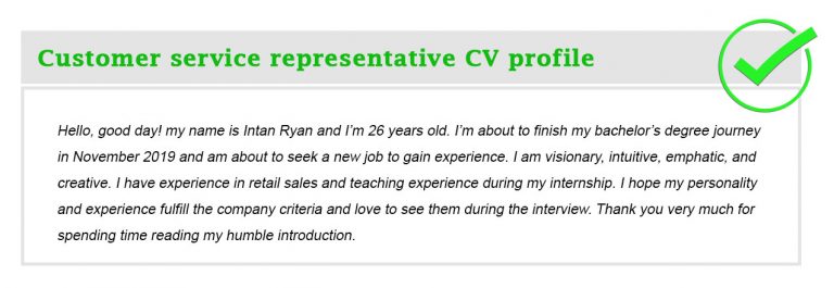 25+ Best CV Personal Profile Examples with Writing Guide 2024 - ResumeKraft