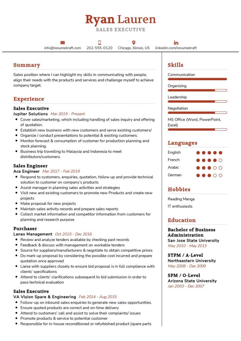 50+ Good CV Examples with Writing Guide in 2025 - ResumeKraft