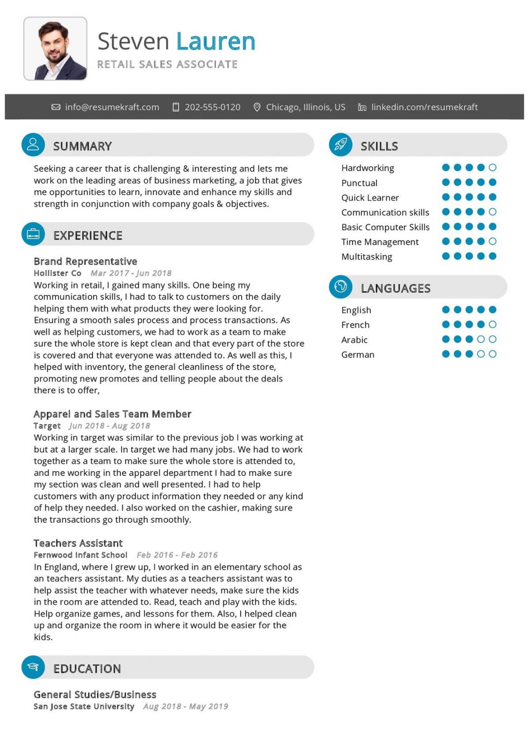 1200+ Professional Resume Samples for 2022 | ResumeKraft
