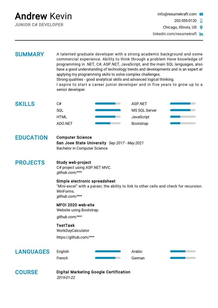1200+ Professional Resume Samples for 2022 | ResumeKraft