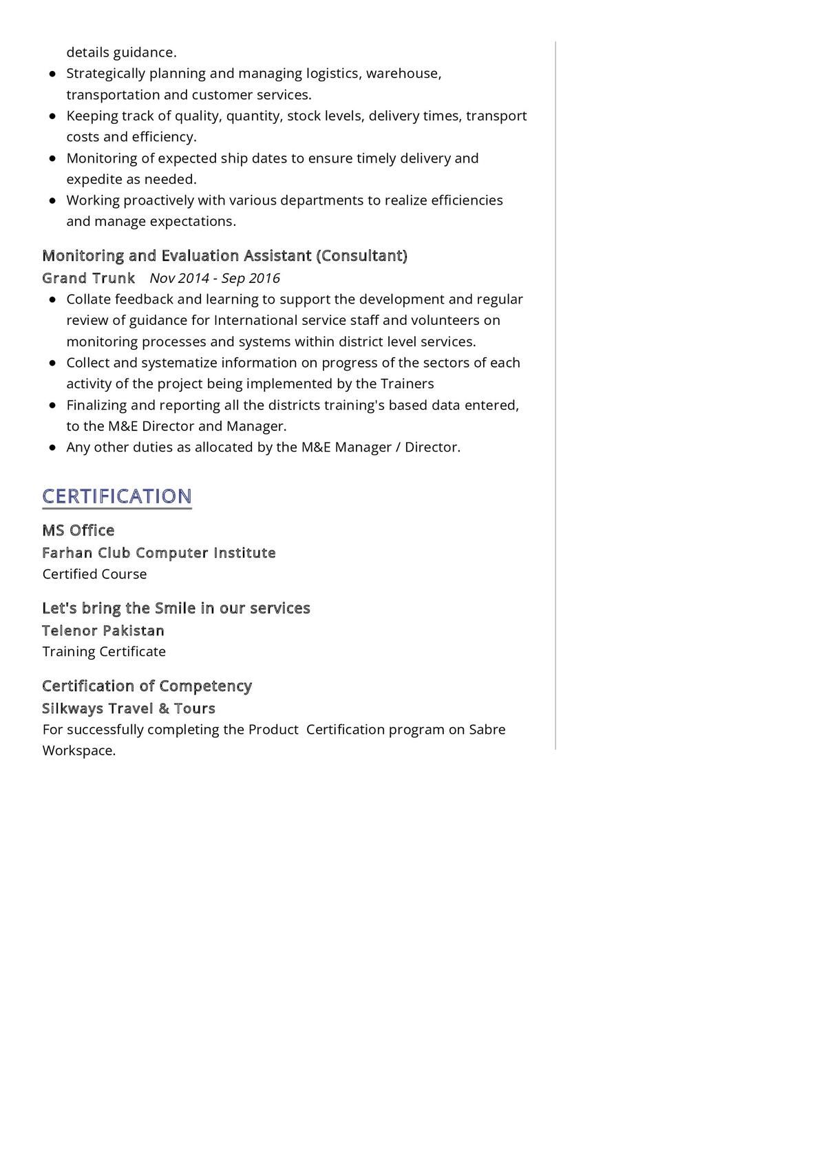 Warehouse Operations CV Sample In 2024 ResumeKraft