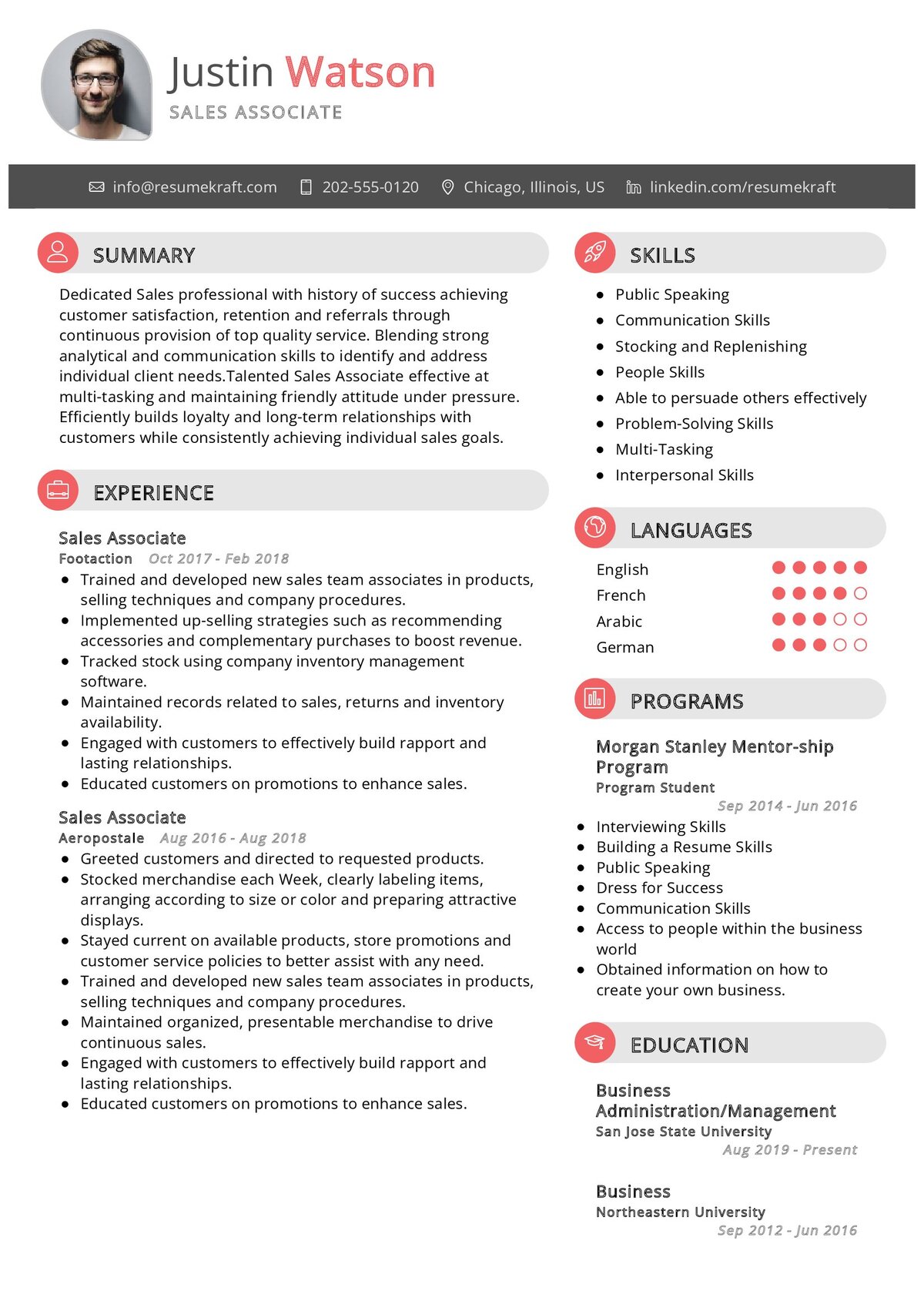 Sales Associate Resume Sample In 2024 ResumeKraft
