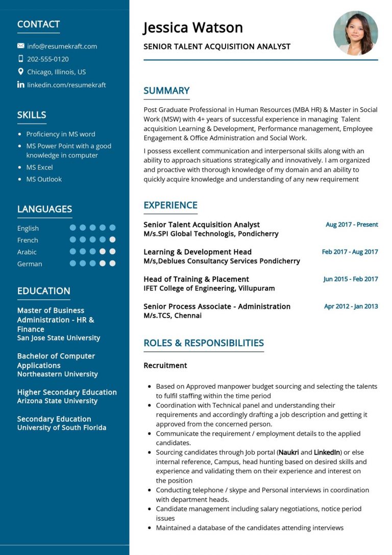 900+ Professional Resume Samples for 2022 | ResumeKraft