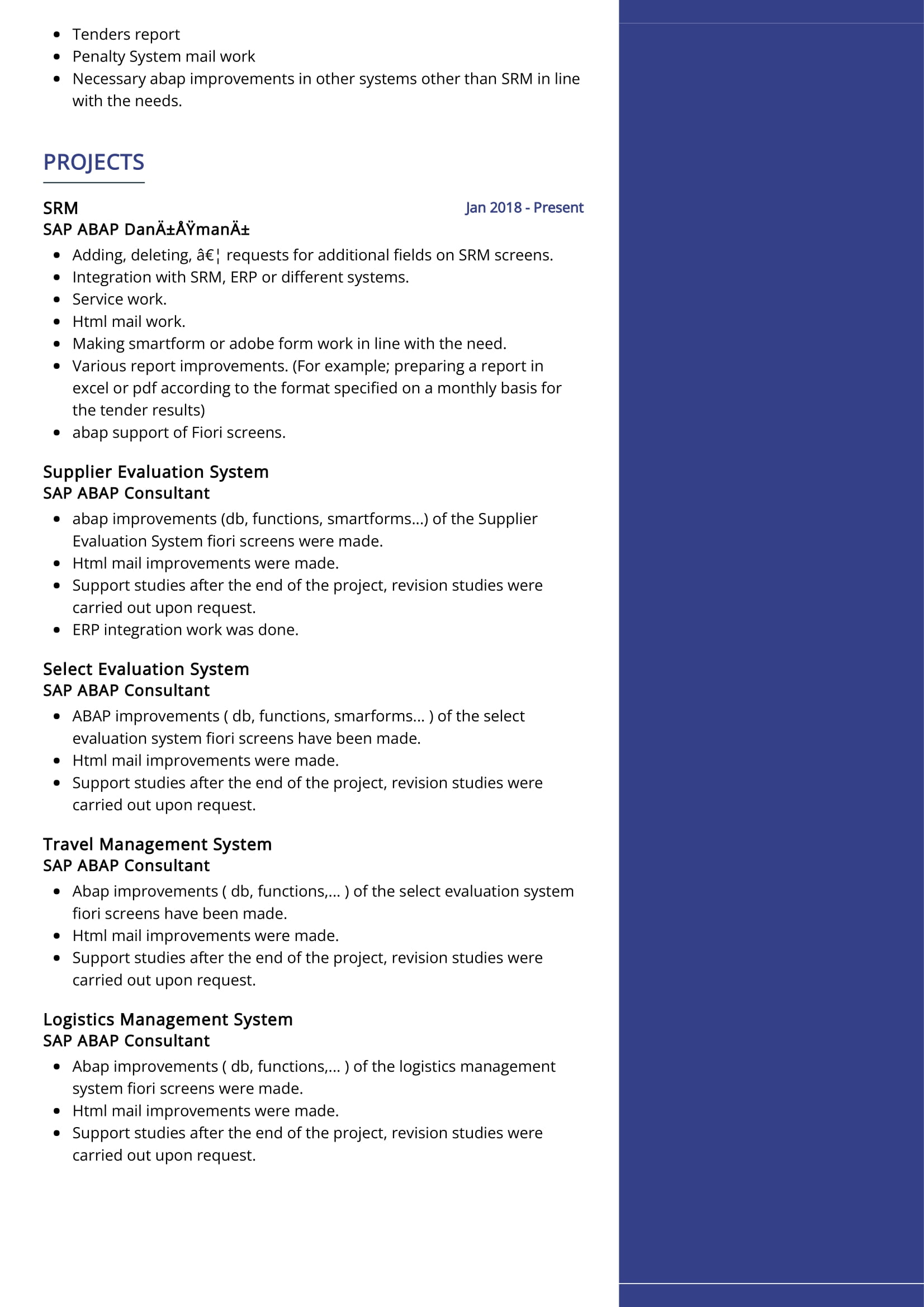 Sap Abap Developer Resume Example 2022 Writing Tips Resumekraft Vrogue