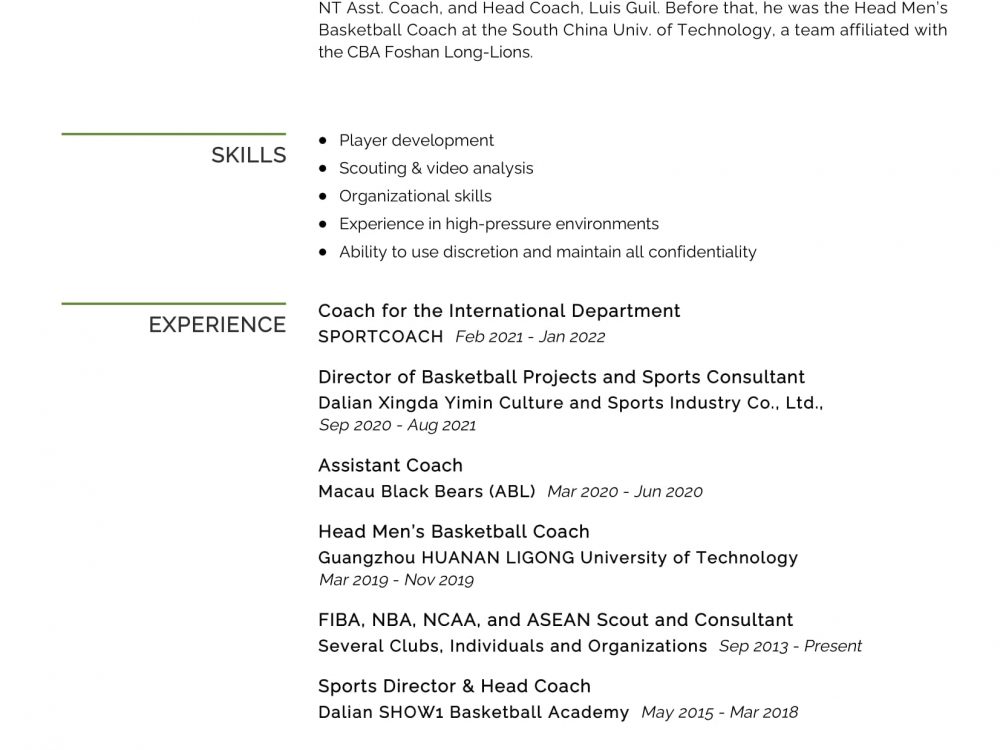Sports Coach Resume Example 2023 Writing Tips ResumeKraft