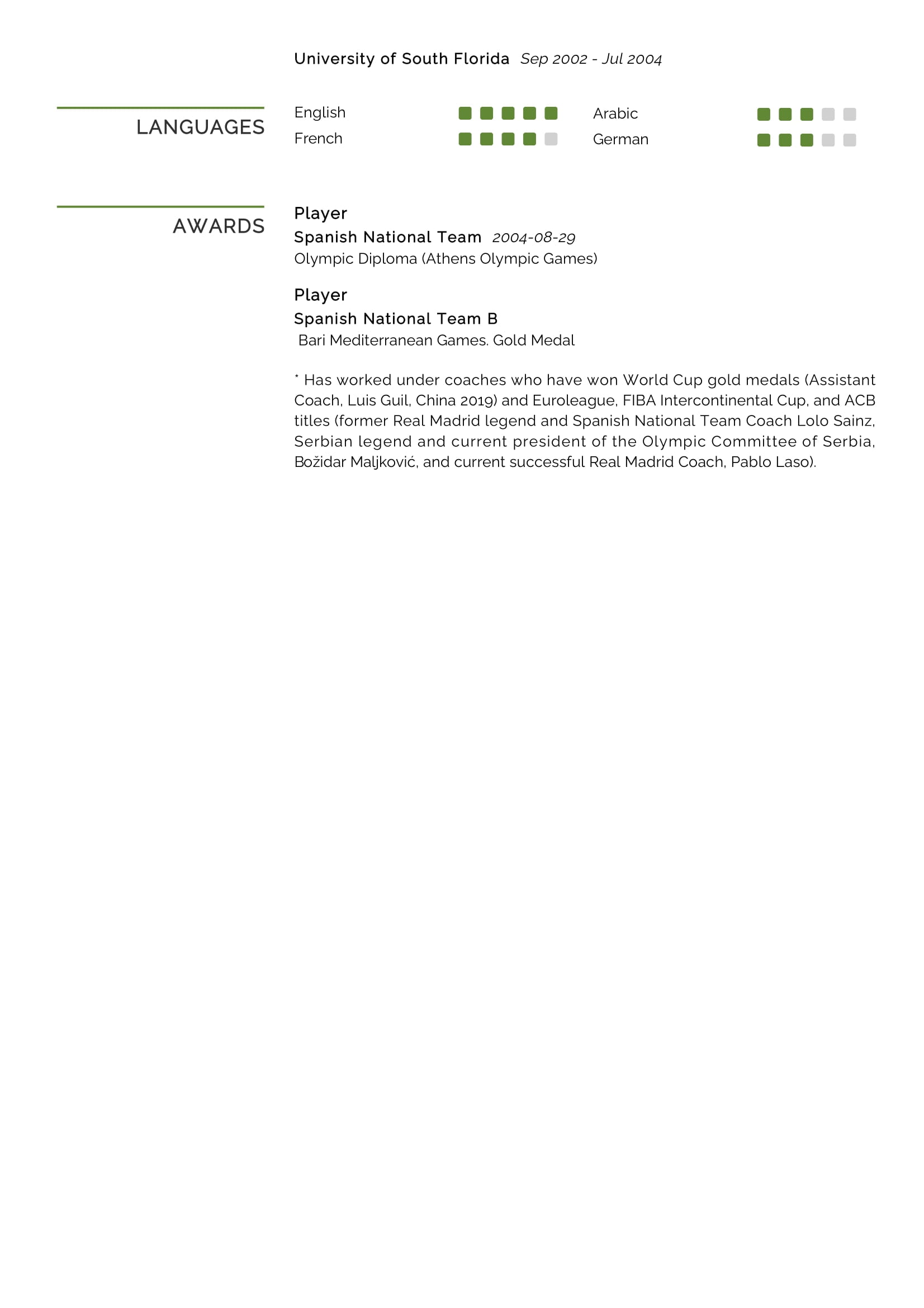 Sports Coach Resume Example in 2025 - ResumeKraft Sports Coach Resume Example in 2025 - ResumeKraft