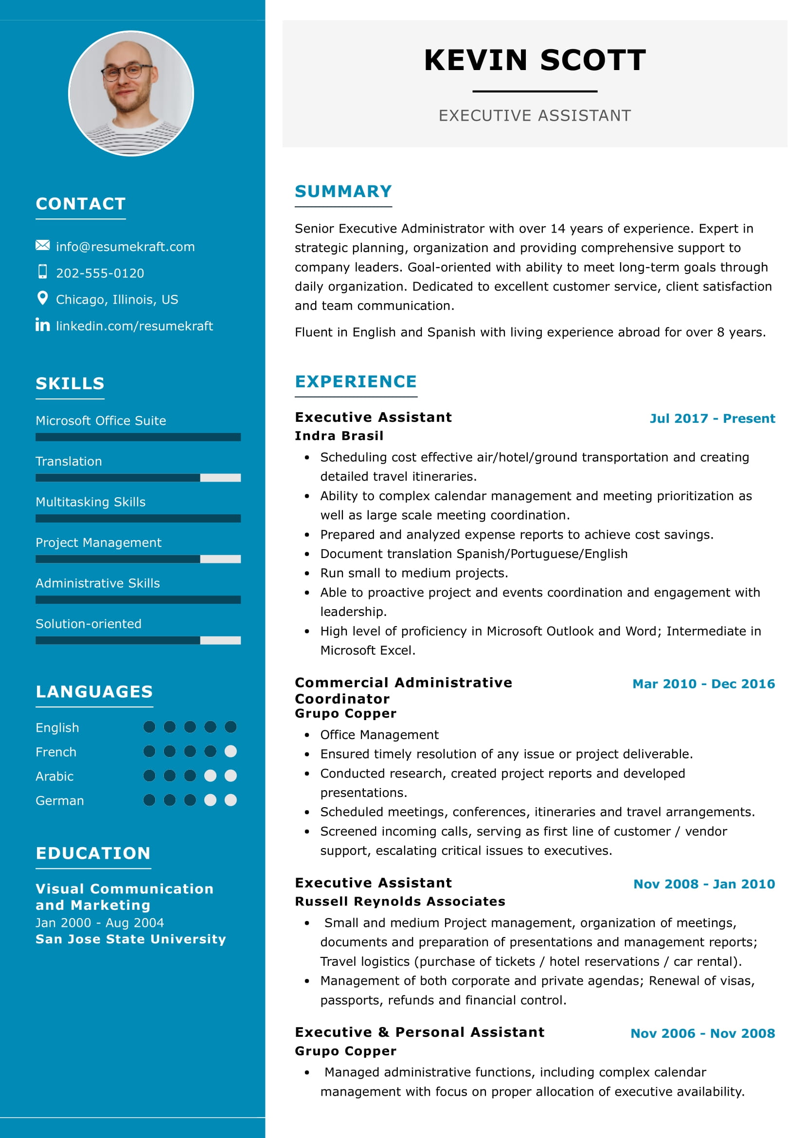 Executive Assistant Resume Sample 2023 Writing Tips ResumeKraft
