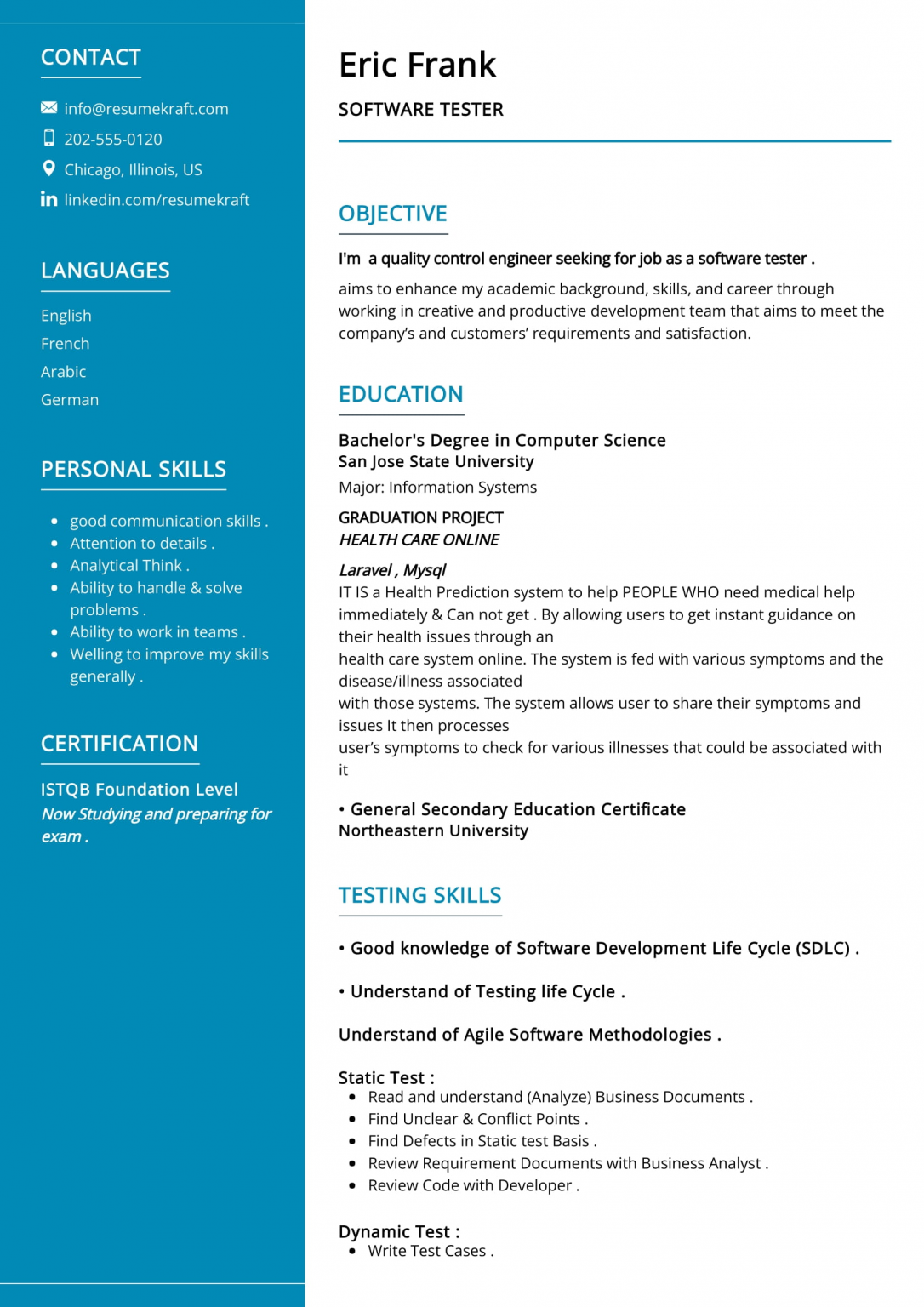 Top 20 Key Software Tester Resume Skills in 2025 - ResumeKraft