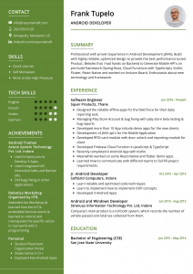 Top 20 Android Developer Resume Skills in 2025 - ResumeKraft
