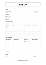 43+ Biodata Format Samples (Free Download in PDF & Word) 2025
