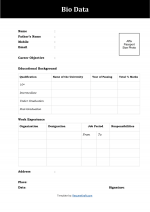 43+ Biodata Format Samples (Free Download in PDF & Word) 2025