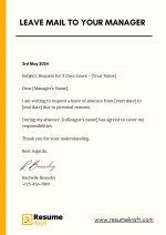 Write the Perfect Application for 3 Days Leave [with Examples] 2025 ...