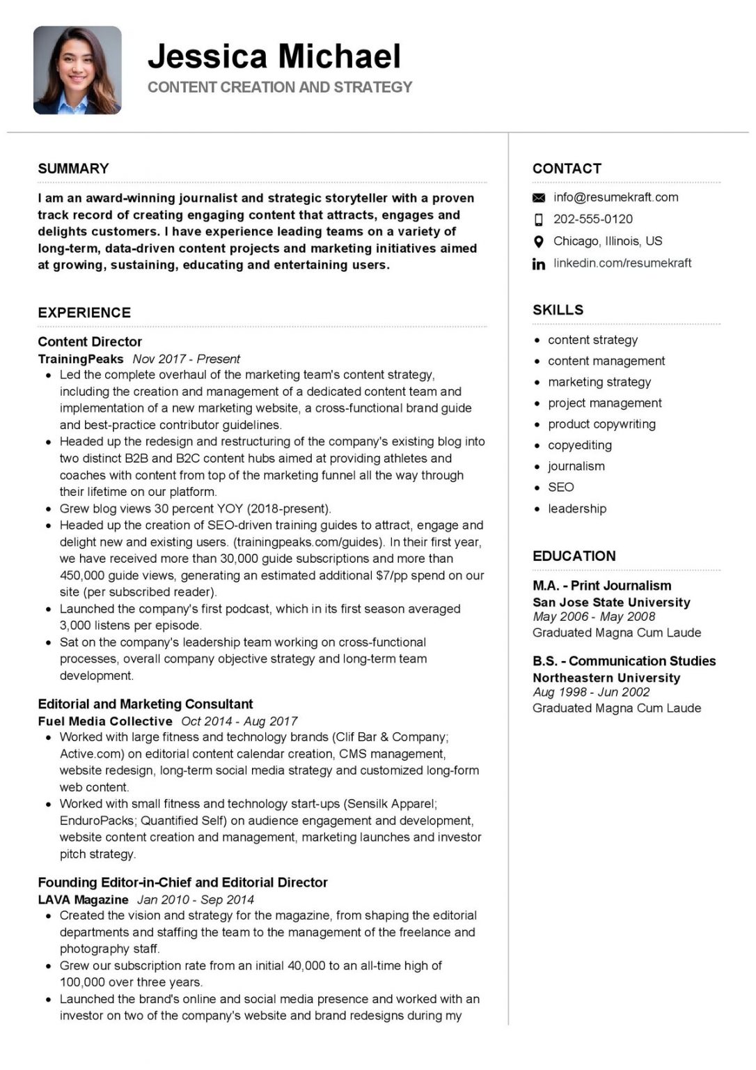 2200+ Professional Resume Samples in 2025 | ResumeKraft