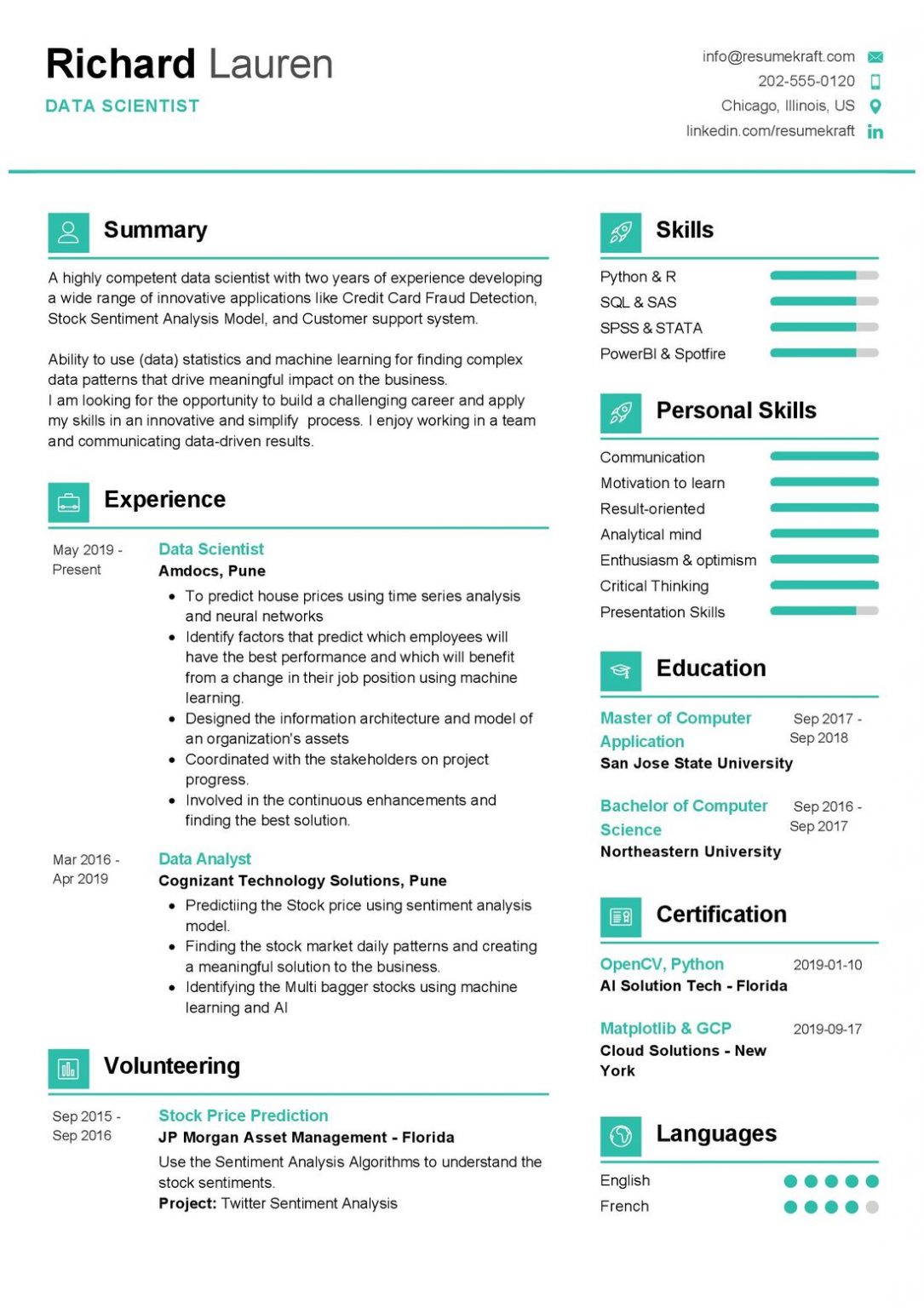 2200+ Professional Resume Samples in 2025 | ResumeKraft