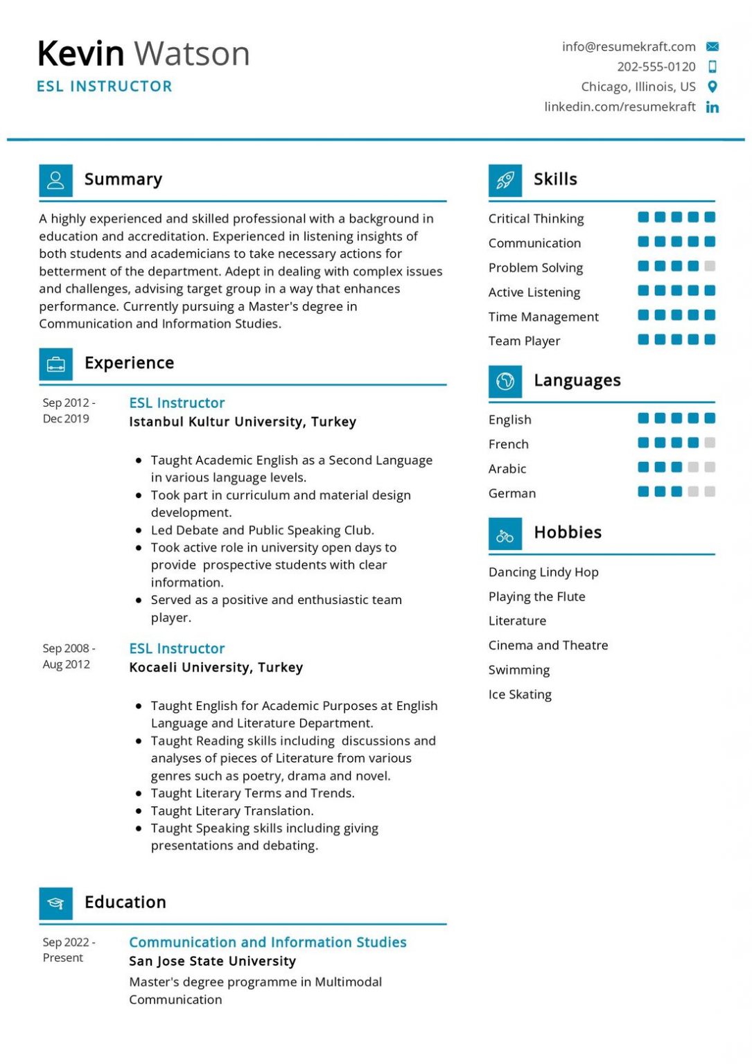 Education Resume Examples - Page 12 of 18 in 2025 - ResumeKraft