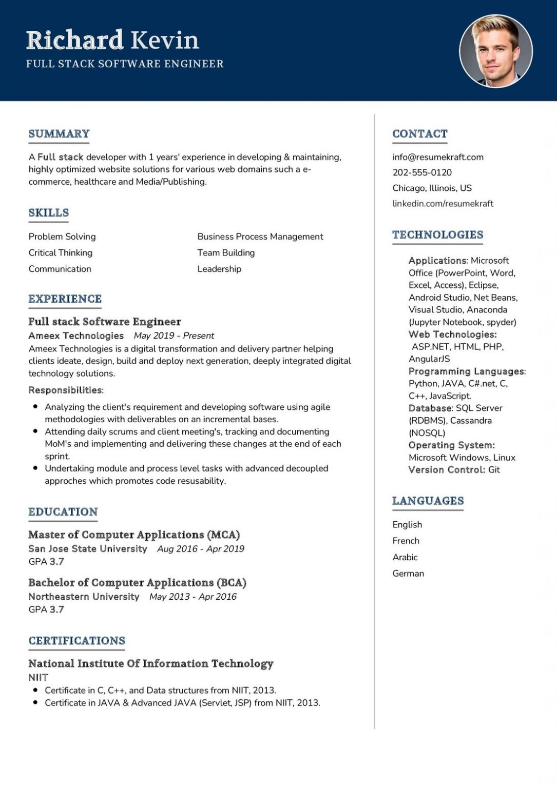 2200+ Professional Resume Samples in 2025 | ResumeKraft