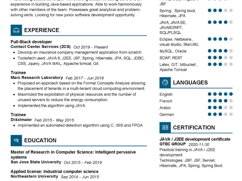 Full-Stack developer Resume Example in 2025 - ResumeKraft Full-Stack developer Resume Example in 2025 - ResumeKraft