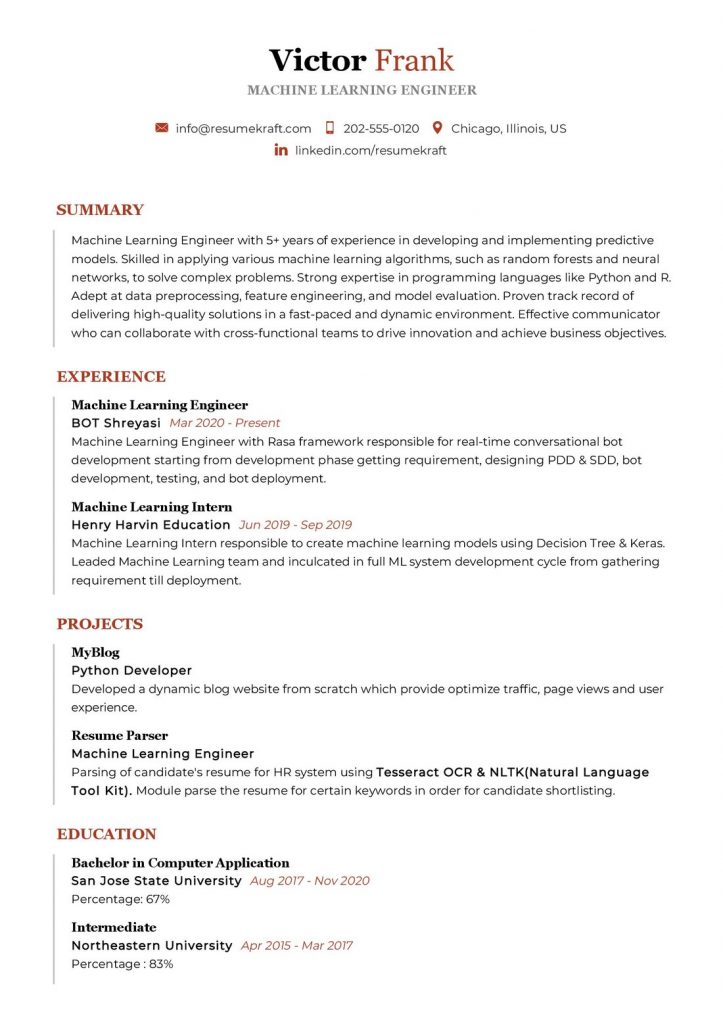 Engineering Resume Examples - Page 9 of 17 2024 - ResumeKraft