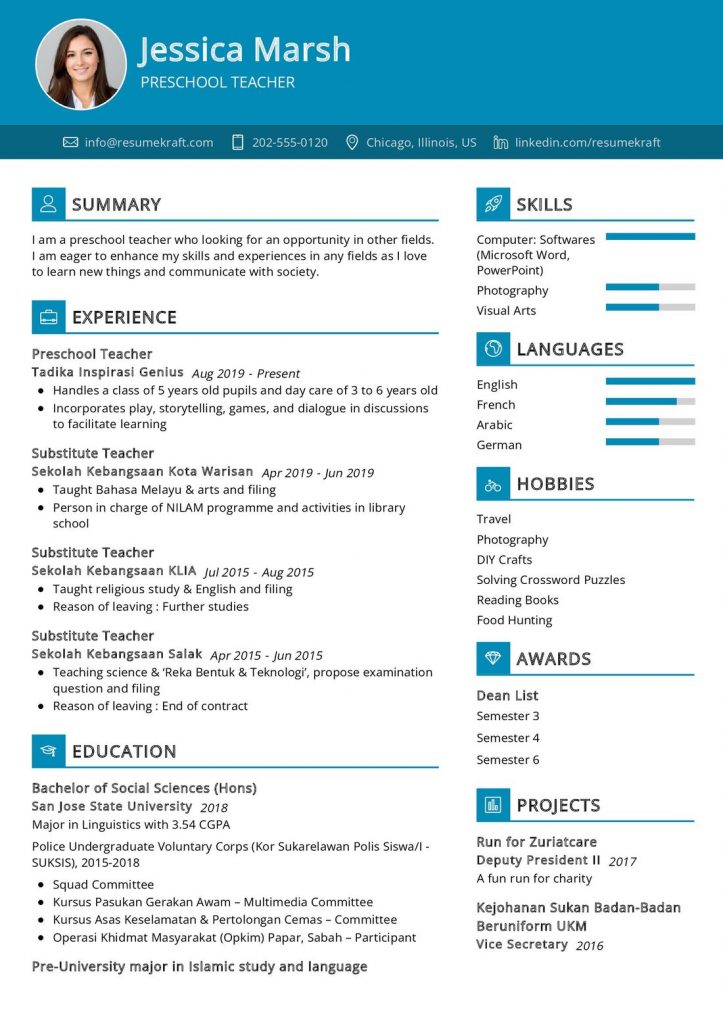 Education Resume Examples - Page 10 of 16 2024 - ResumeKraft
