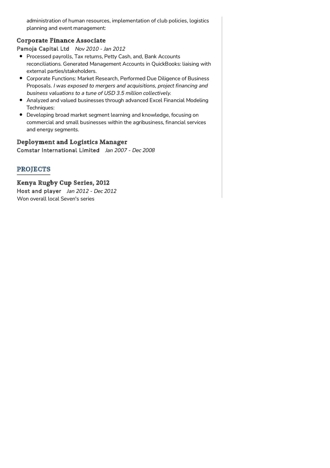 Financial planning expert Resume Sample in 2025 - ResumeKraft Financial planning expert Resume Sample in 2025 - ResumeKraft