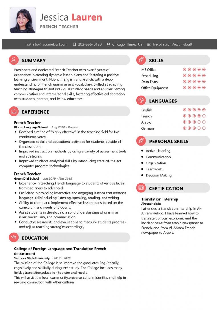 Education Resume Examples - Page 7 of 18 in 2025 - ResumeKraft