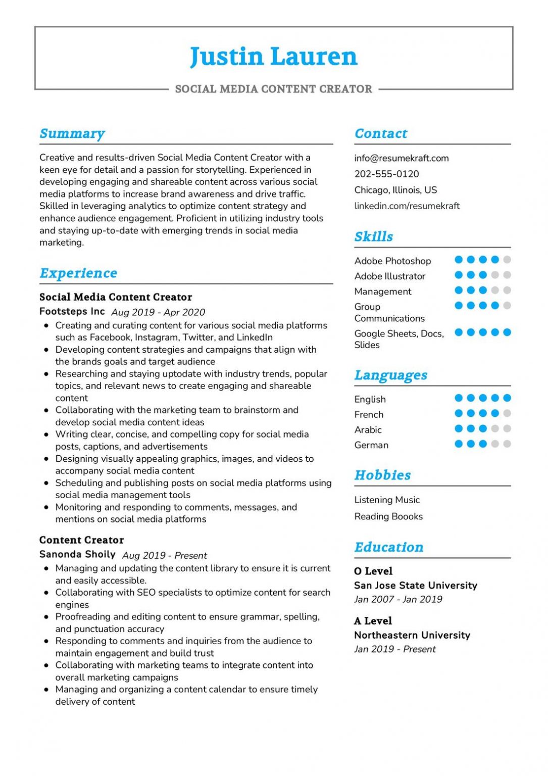 2200+ Professional Resume Samples in 2025 | ResumeKraft