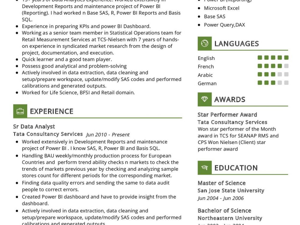 Sr Data Analyst Resume Sample in 2025 - ResumeKraft Sr Data Analyst Resume Sample in 2025 - ResumeKraft