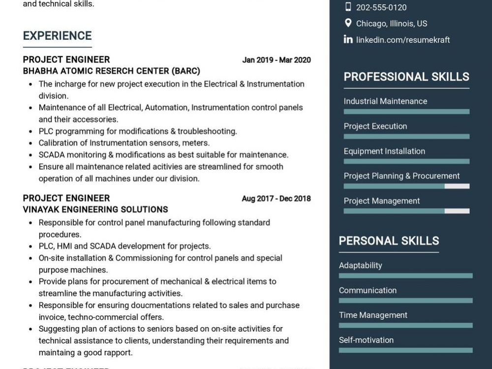 Automation Engineer CV Sample in 2025 - ResumeKraft Automation Engineer CV Sample in 2025 - ResumeKraft