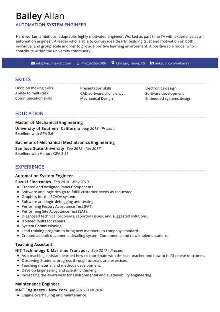 2200+ Professional Resume Samples in 2025 | ResumeKraft