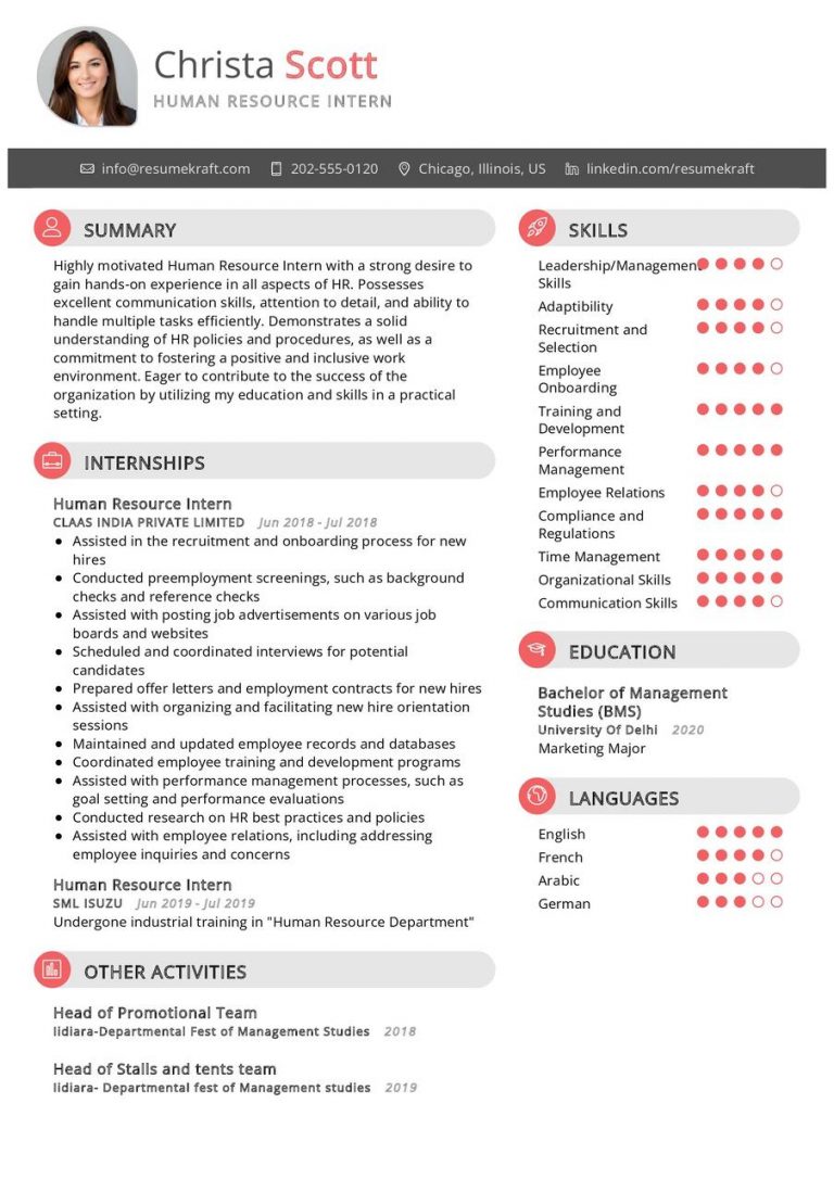 1200+ Professional Resume Samples for 2023 | ResumeKraft