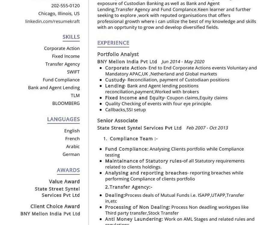 Investment Banker CV Example in 2025 - ResumeKraft Investment Banker CV Example in 2025 - ResumeKraft