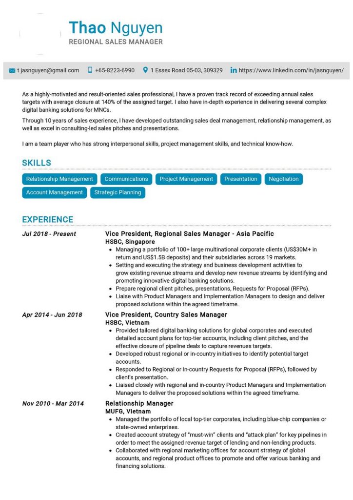 Sales and Marketing Resume Samples - Page 7 of 24 in 2025 - ResumeKraft