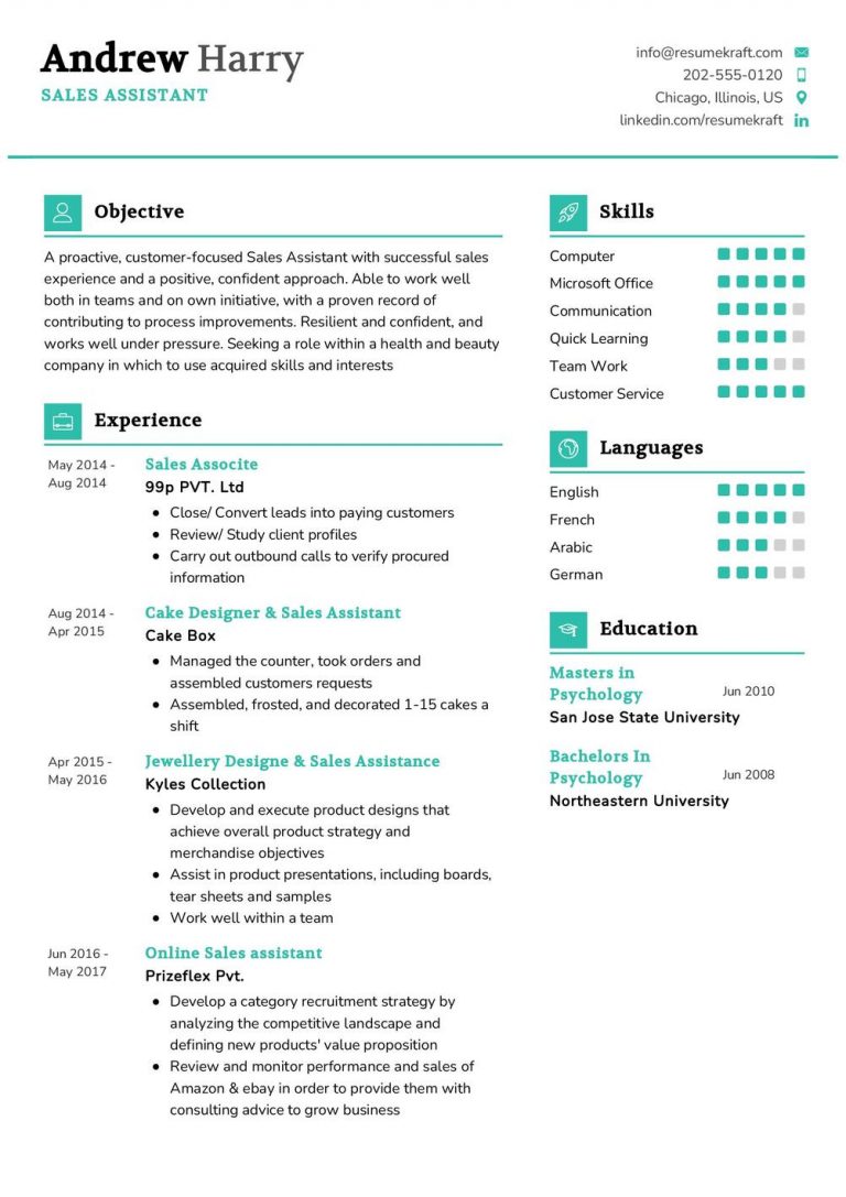 Sales and Marketing Resume Samples - Page 6 of 24 in 2025 - ResumeKraft