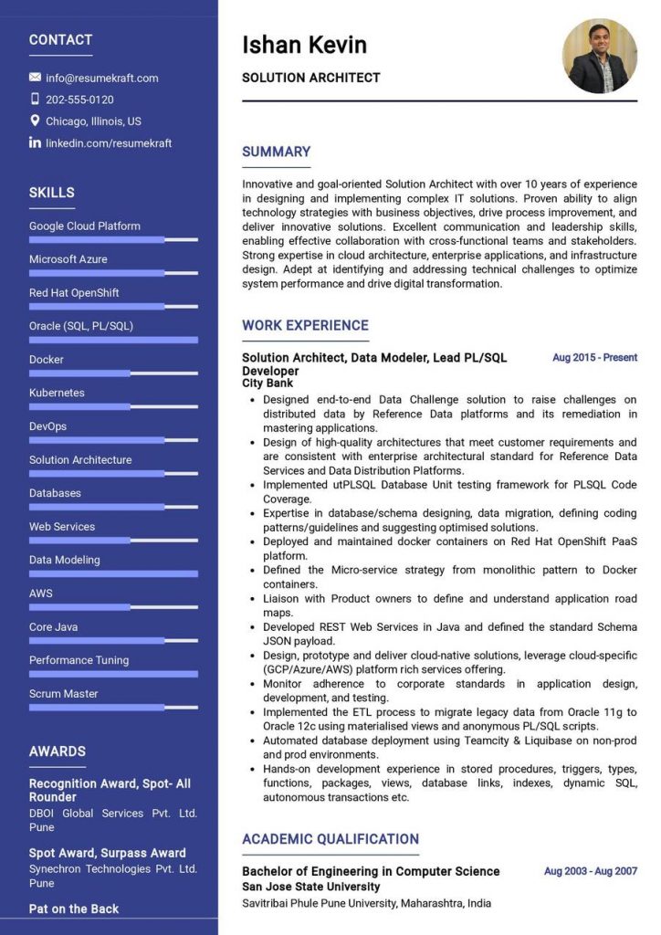 IT Resume Samples - Page 8 of 40 in 2024 - ResumeKraft