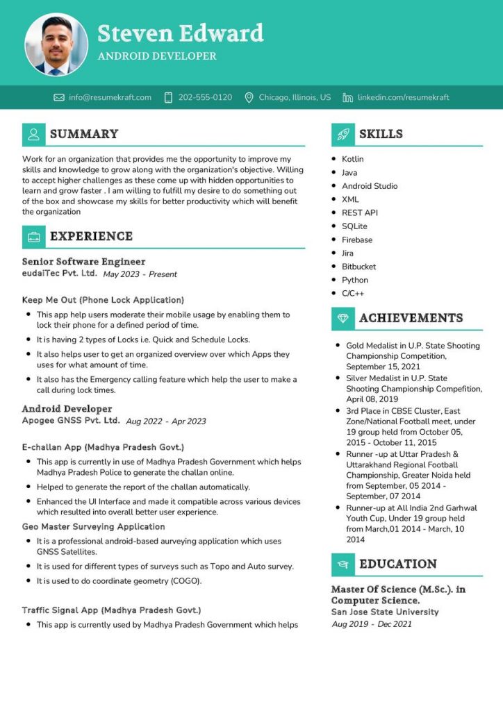 CV Samples - Page 8 of 60 in 2024 - ResumeKraft