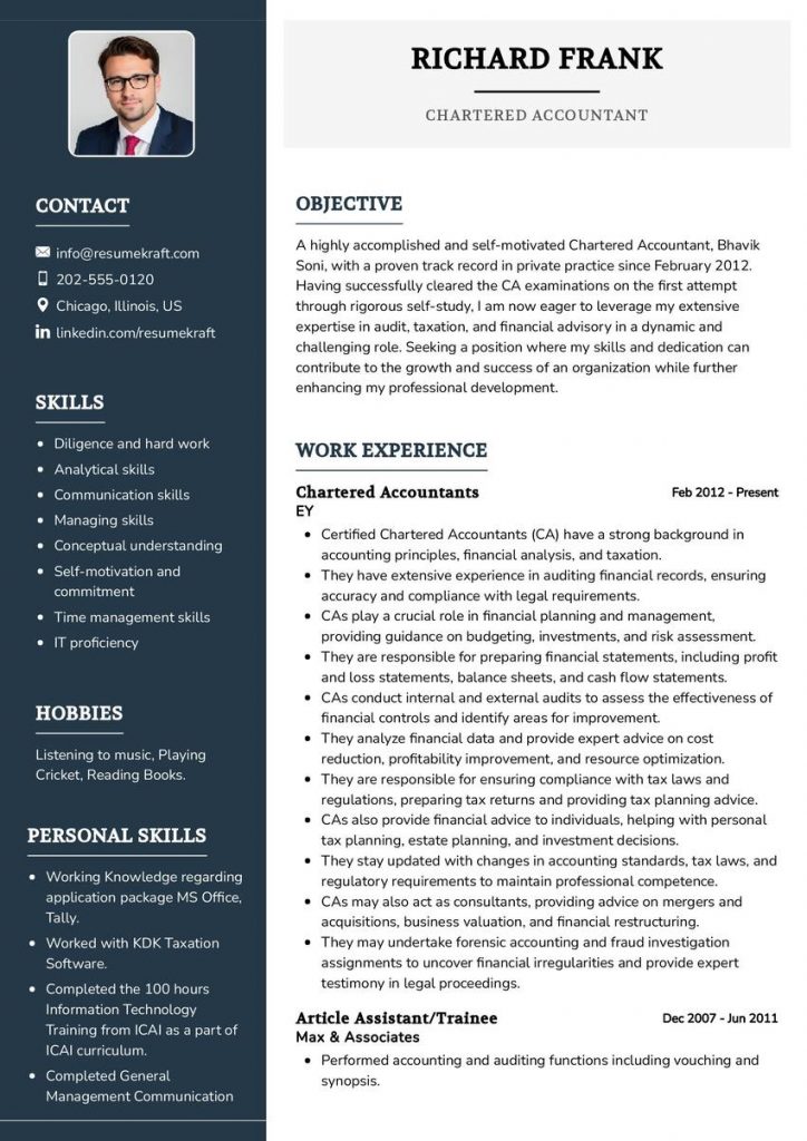 Accounting Finance Resume Samples In 2024 - Resumekraft